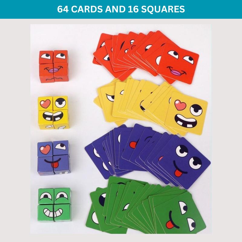 Face Changing Cube Board Game with bell – Nice Elegant Home